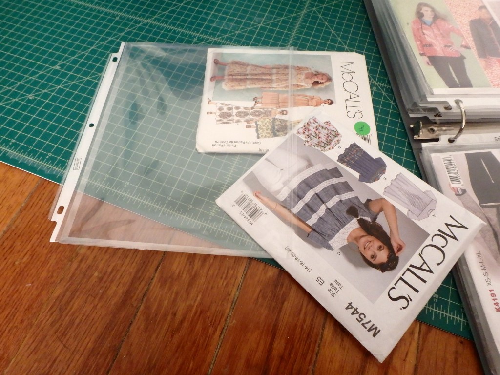 How I organize my pattern stash – Rita Mae