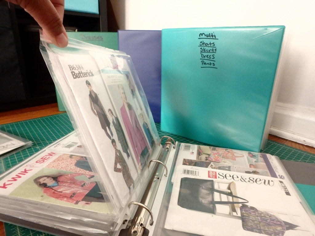 How I organize my pattern stash – Rita Mae